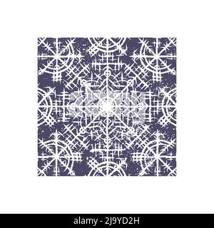 Scandinavian viking square symbol vector design Stock Vector Image ...