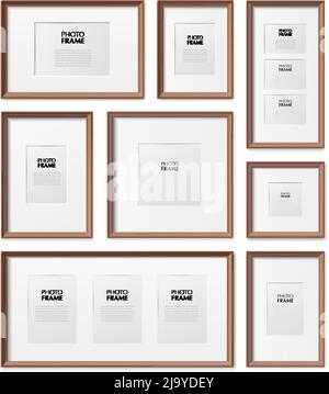 Portrait picture frame for A4 vector illustration isolated Stock Vector ...