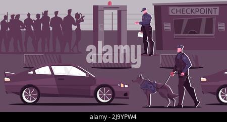 Customs control icons Stock Vector Image & Art - Alamy