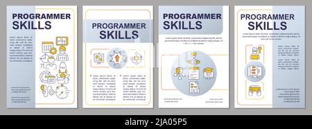 Programmer skills brochure template Stock Vector Image & Art - Alamy