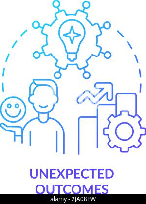 Unexpected outcomes concept icon Stock Vector Image & Art - Alamy