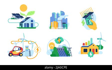 Types of energy production Stock Vector Image & Art - Alamy