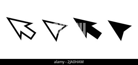 Click with mouse cursor. Click with the pointer. Editable vector Stock Vector Image & Art - Alamy