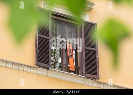 Rome, Italy. 26th May, 2022. Italian soccer player NicolÃ² Zaniolo on ...