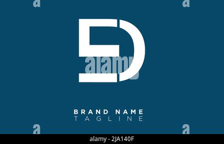 ED Alphabet letters Initials Monogram logo DE, E and D Stock Vector ...