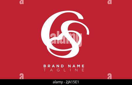 Alphabet letters monogram logo CS,SC,S and C, elegant and Professional ...