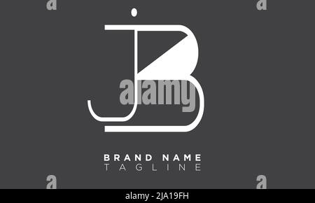 Alphabet letter icon logo JB Stock Vector Image & Art - Alamy