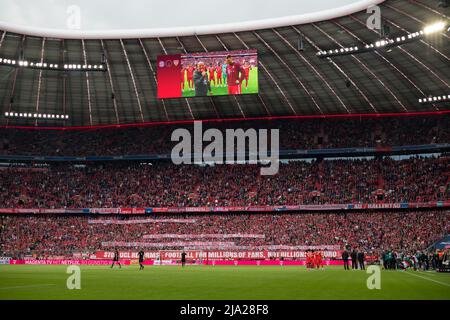 Southern curve, Allianz Arena Munich, January 11, 2026, Soccer ...