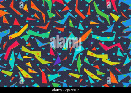 Abstract picture of the heart. Creative marbling heart pattern ...