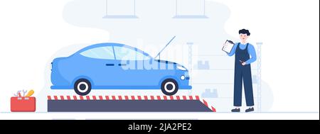 Car Inspection of The Station Detects Faults, Draws up a Checklist of ...