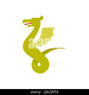 Amphiptere Heraldic animal silhouette. Amphithere Fantastic Beast ...