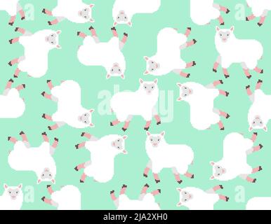 Sheep pixel art. Lamb cartoon 8 bit. Farm animal pixelated Vector ...