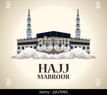 hajj mabrour lettering poster Stock Vector Image & Art - Alamy