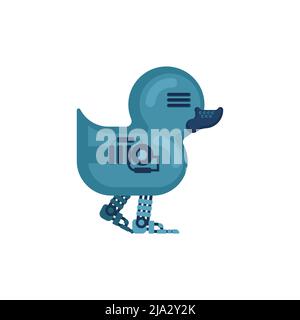 Rubber duck robot. cyber duck toy of future Stock Vector Image & Art ...
