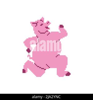 Pig Face Minecraft Pixel Art