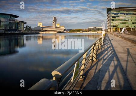 IWMN and MediaCityUK, Salford Quays, Manchester Stock Photo - Alamy