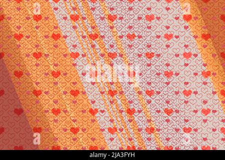Hearts patterns template for greeting card or valentine s day Stock ...