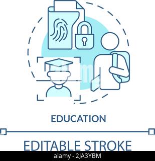 Education turquoise concept icon Stock Vector Image & Art - Alamy