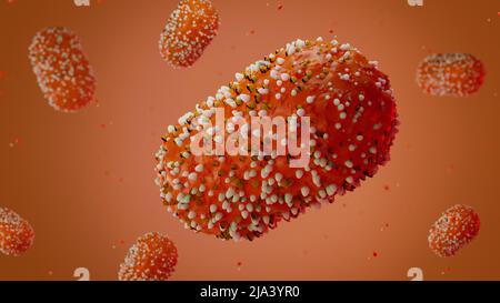 Illustration of the pox virus structure Stock Photo - Alamy