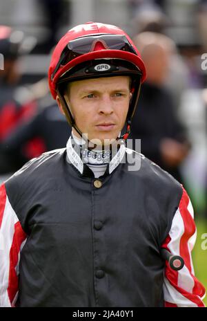 Jockey David Probert at Sandown Park Racecourse. Picture date: Thursday ...
