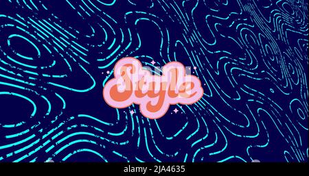 Image of style text over shapes Stock Photo - Alamy