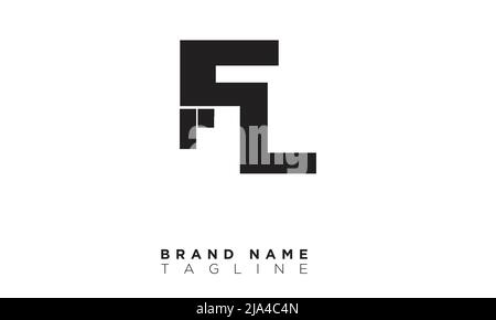 FL Alphabet letters Initials Monogram logo Stock Vector Image & Art - Alamy