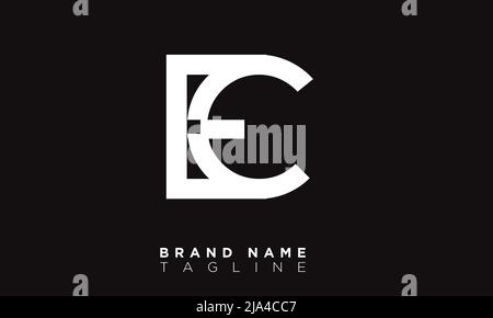 EC Alphabet letters Initials Monogram logo Stock Vector Image & Art - Alamy
