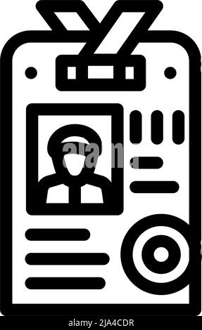 diver license line icon vector. diver license sign. isolated contour ...