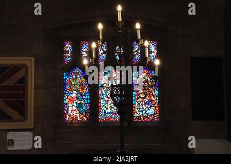Port Sunlight prepares for queens jubilee Stock Photo - Alamy