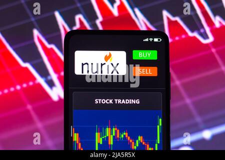 Brazil. 26th May, 2022. In this photo illustration the stock trading ...