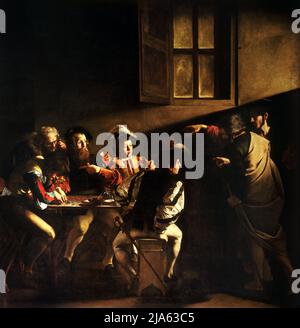 The Calling of St Matthew painting by Caravaggio, San Luigi dei ...