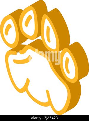 horse leg print isometric icon vector illustration Stock Vector Image ...