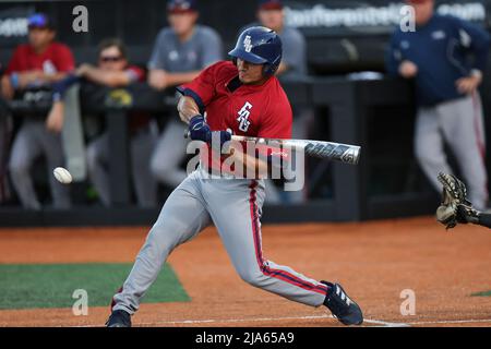 May 27, 2022: Fla. Atlantic pitcher Dante Visconti (37) runs to first ...