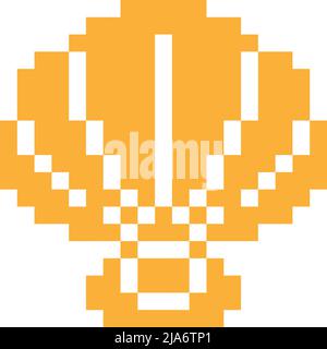 ocean sea shell game pixel art vector illustration Stock Vector Image ...