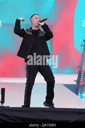 Aitch performs on the main stage during BBC Radio 1's Big Weekend at ...
