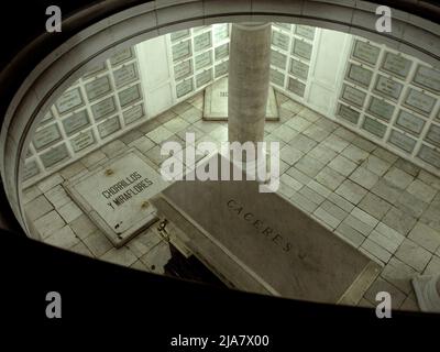 Catafalque of Marshal Andres Avelino Caceres, in the crypt of the ...
