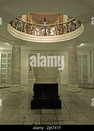 Catafalque of Marshal Andres Avelino Caceres, in the crypt of the ...