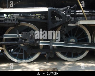 Steam Locomotive at the Santiago de Chile Railway Museum Stock Photo ...