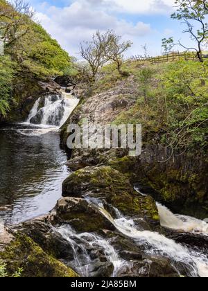 Beezley Falls on the River Doe on the Ingleton Waterfalls Trail in the ...
