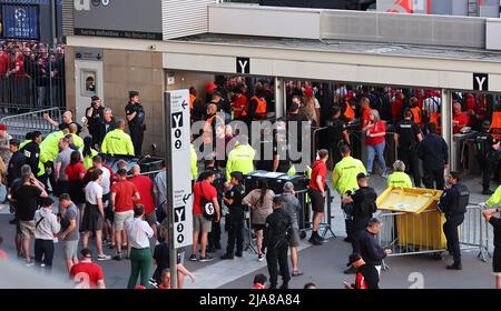 Real Madrid football fans queue for official tour of Bernabeu Stadium ...