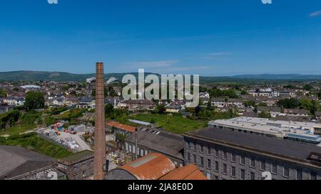 Limerick city on a sunny day and surroundings aerial view, Limerick ...