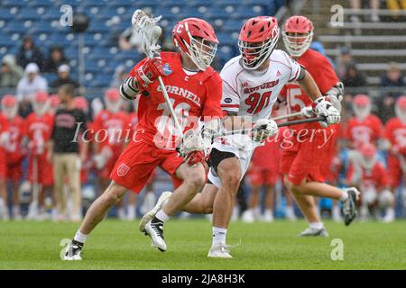 East Hartford, CT, USA. 28th Mar, 2022. Hugh Kelleher (27) of Cornell ...