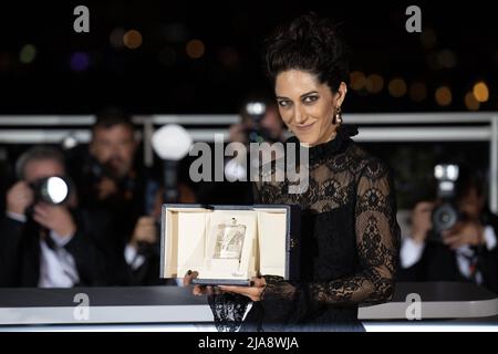 Zahra Amir Ebrahimi wins the Best Actress Palm d'Or Award for the movie Holy Spider during the ...