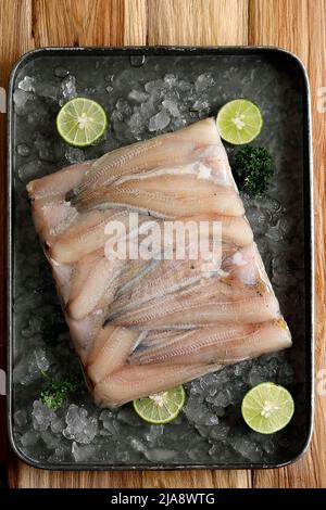 Fresh catfish sliced on white background Stock Photo - Alamy