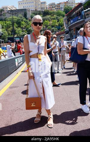 Caro Daur is spotted during the F1 Gran Prix of Monaco on May 28, 2022 ...