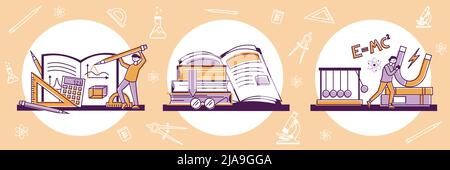 Science experiments line icons collection. Hypothesis, Variables ...