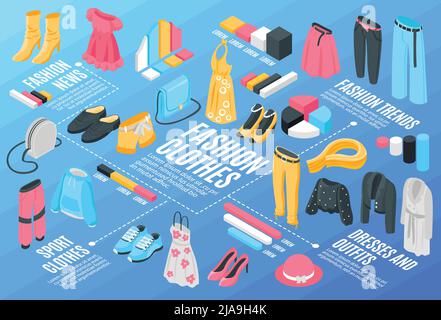 Isometric shoes store infographics with editable text and diagram of ...