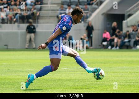 Los Angeles FC forward Jeremy Ebobisse (17) takes the ball forward ...