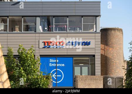 Tesco Express in Basingstoke town centre, England. Concept - British ...