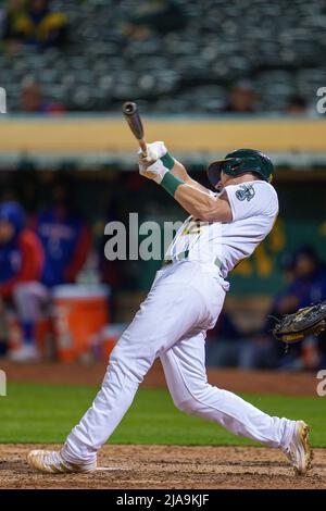 Oakland Athletics catcher Sean Murphy (12) in action during a baseball ...